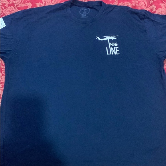 Nine Line | Shirts | Nine Line Patriotic Veteran Owned Navy Blue Tshirt ...